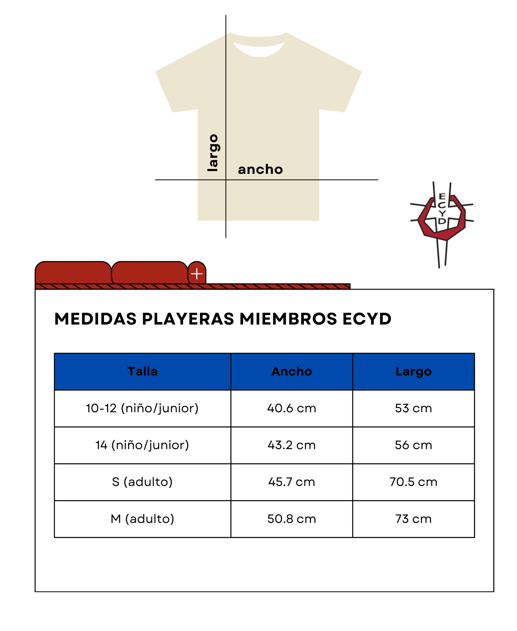 Playeras para miembro ECYD (UNISEX) – Tienda RC ECYD